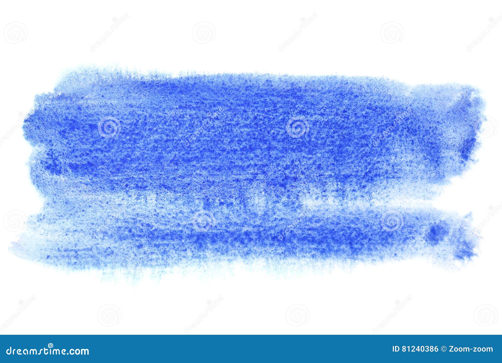 Mancha Azul Viva De La Acuarela Stock de ilustración - Ilustración de ...