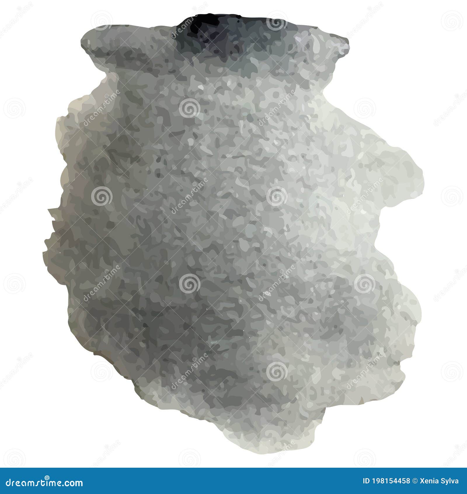 Mancha de acuarela gris ilustración del vector. Ilustración de papel ...