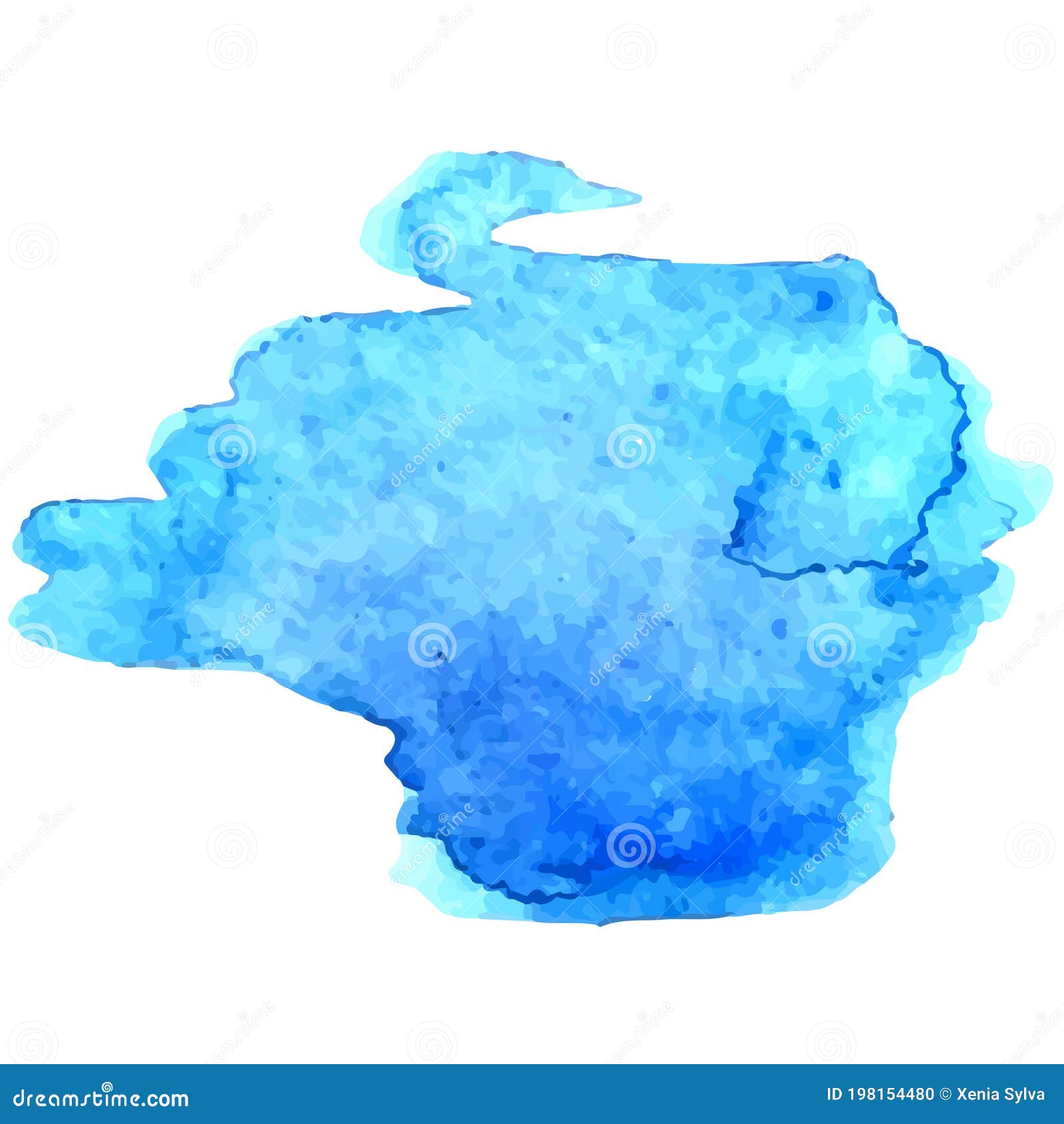 Mancha de color azul claro ilustración del vector. Ilustración de ...