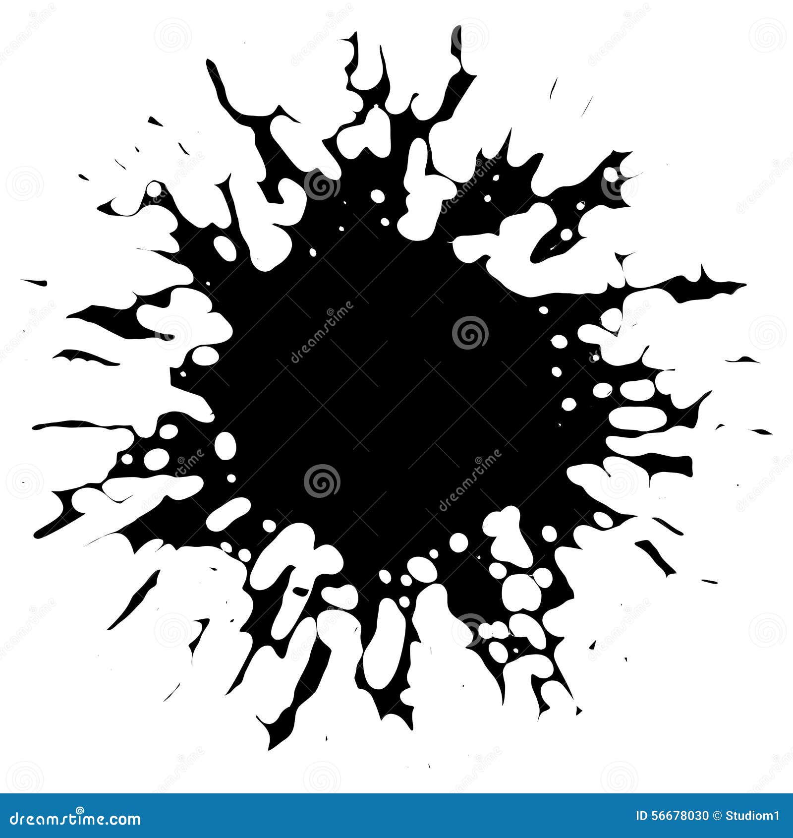 Mancha De La Tinta Del Vector Elemento Del Diseño Ilustración del ...