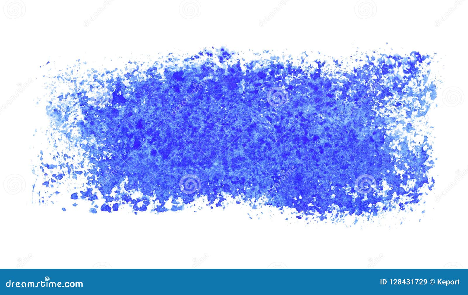 Mancha del color azul stock de ilustración. Ilustración de arte - 128431729