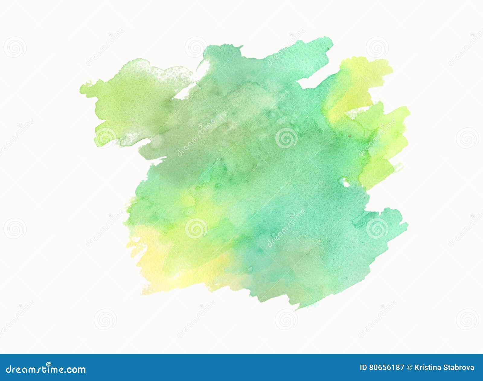 Mancha a Mano Abstracta De La Acuarela Stock de ilustración ...