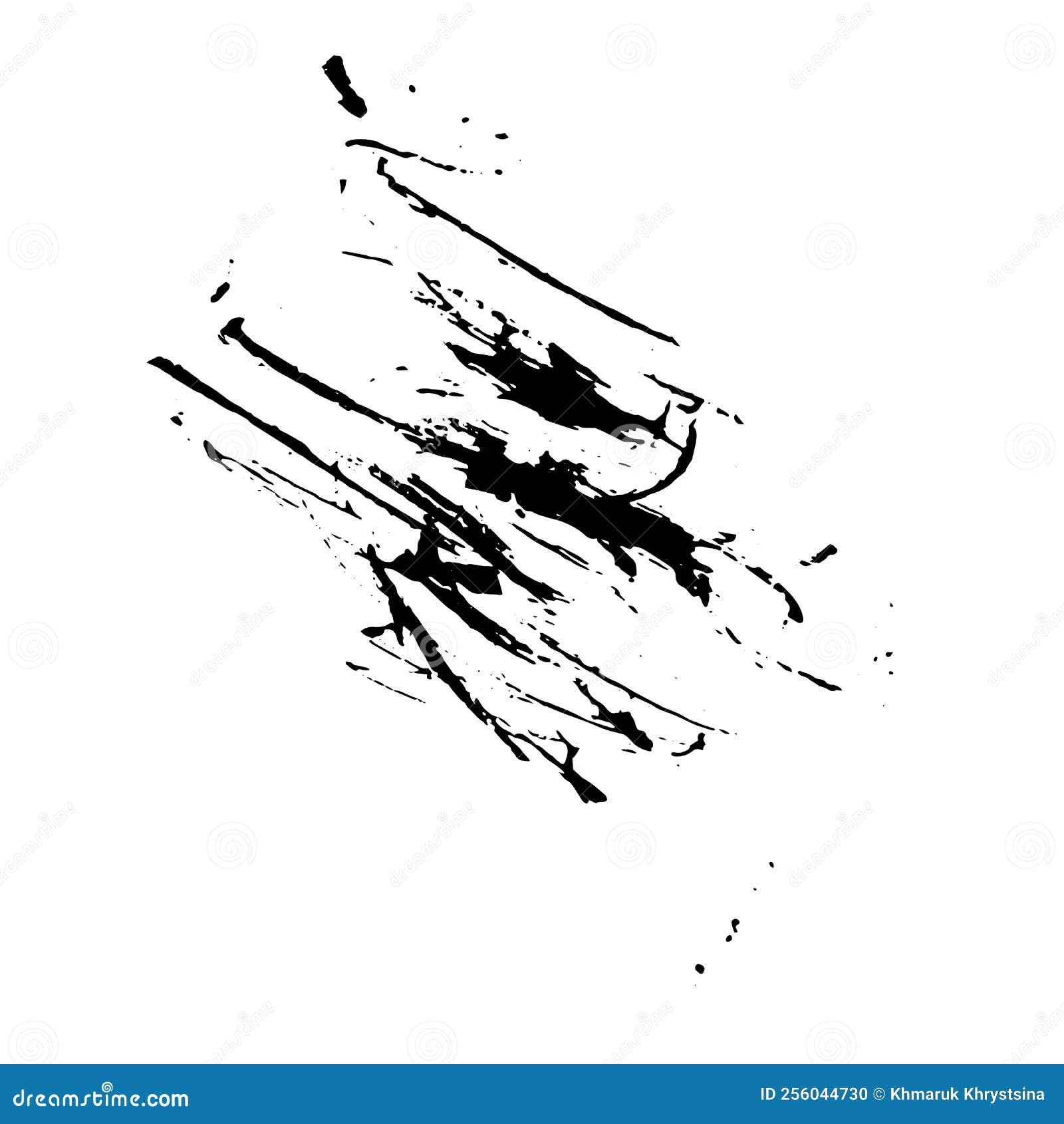 Mancha Vectorial Negra En Fondo Blanco Ilustración del Vector ...