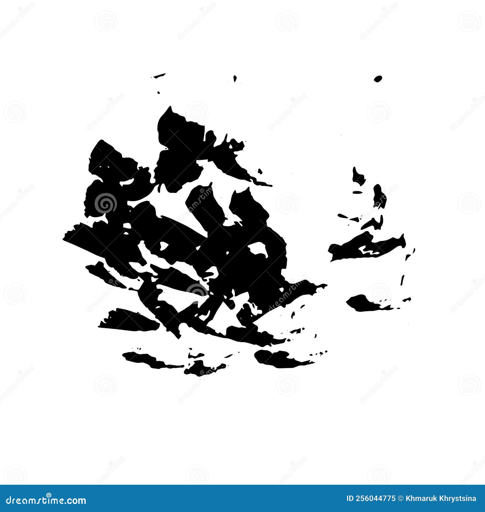 Mancha Vectorial Negra En Fondo Blanco Ilustración del Vector ...