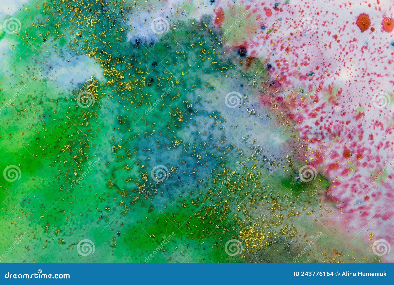 Manchas De Color Azul Con Chispas. Fondo Abstracto Foto de archivo ...