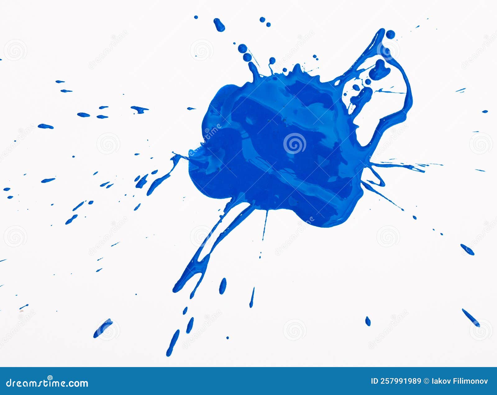 Manchas de tinta azul imagem de stock. Imagem de profundamente - 257991989