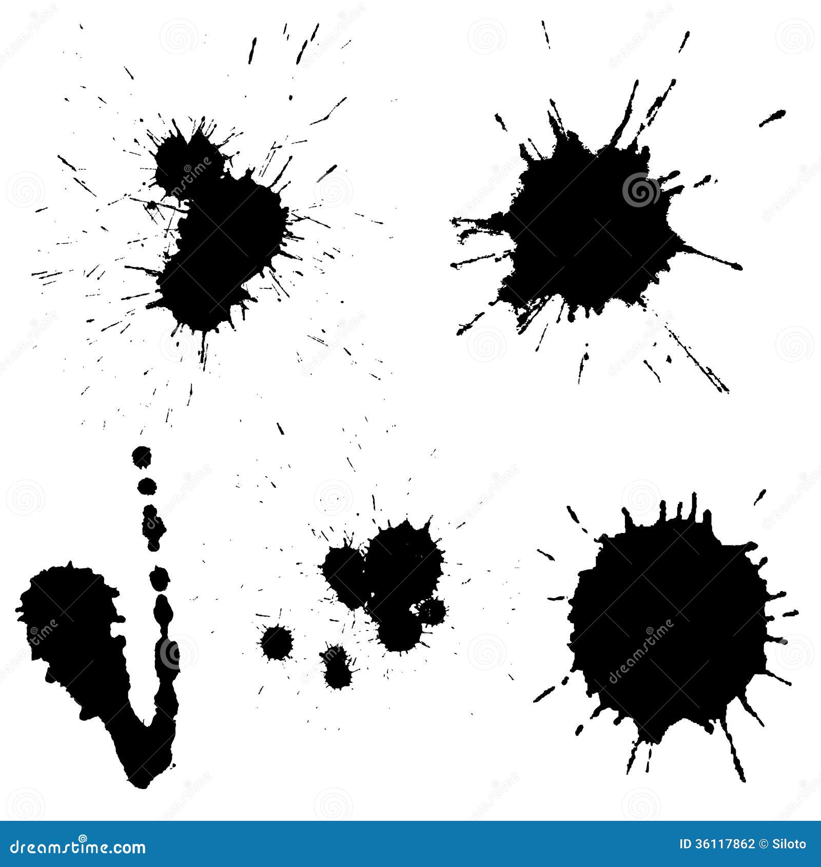 Manchas do vetor ilustração do vetor. Ilustração de cambalhotas - 36117862