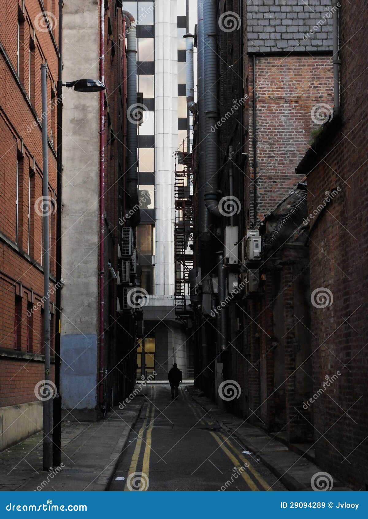 Manchester alley stock image. Image of town, desolate - 29094289