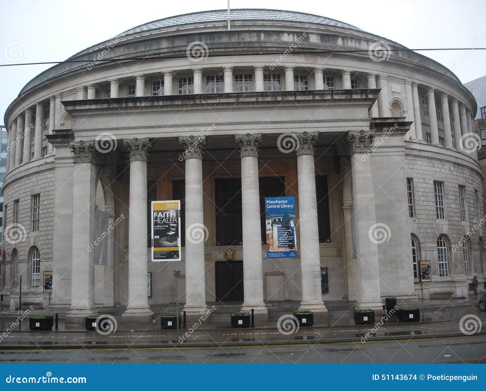 Manchester Central Library editorial stock image. Image of stone - 51143674