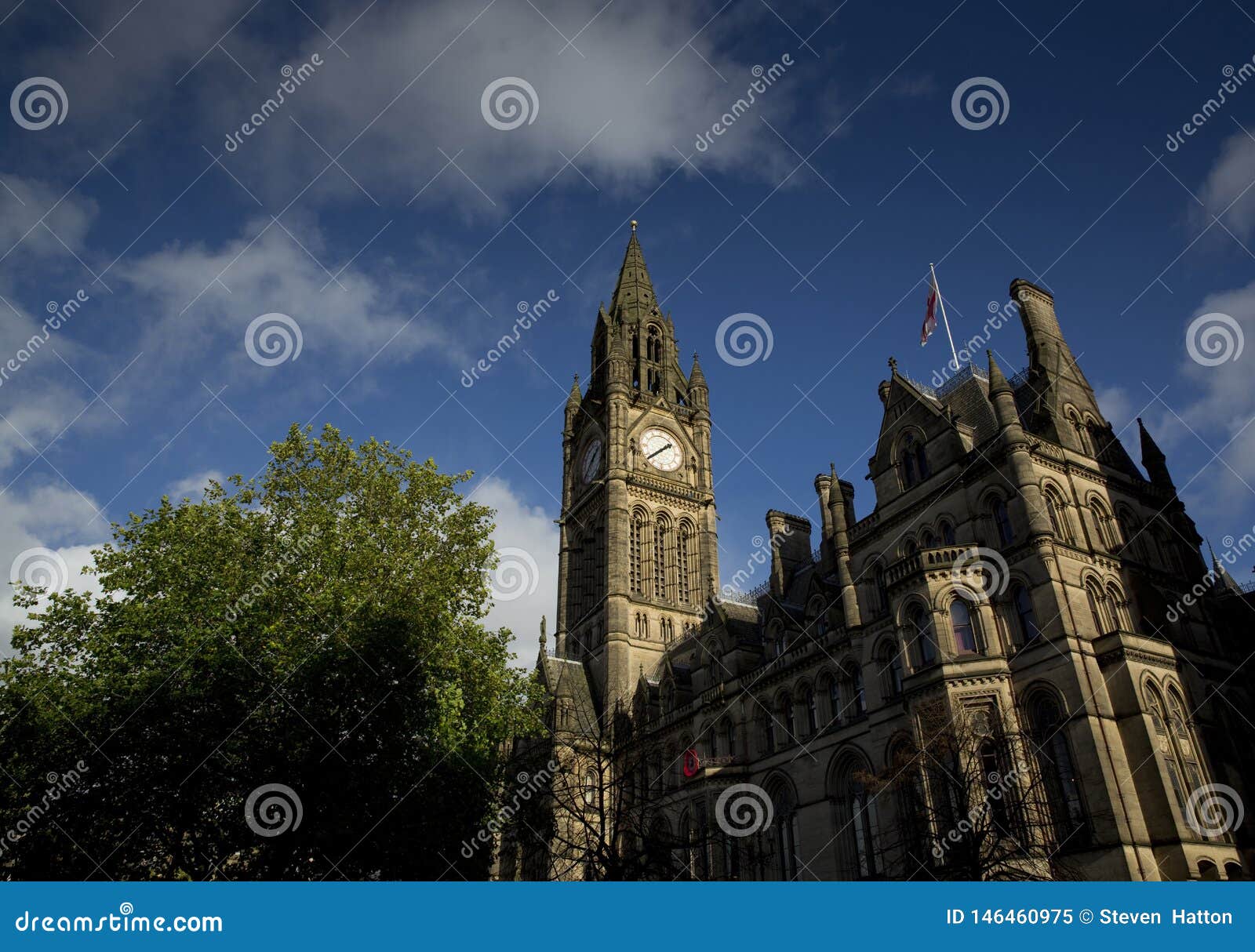 Manchester, Greater Manchester, UK, October 2013, Manchester Town Hall ...