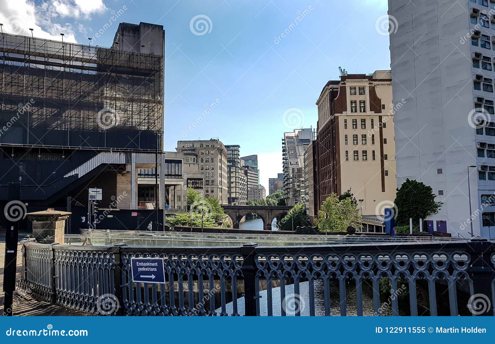 Manchesters River Irwell stock image. Image of manchester - 122911555