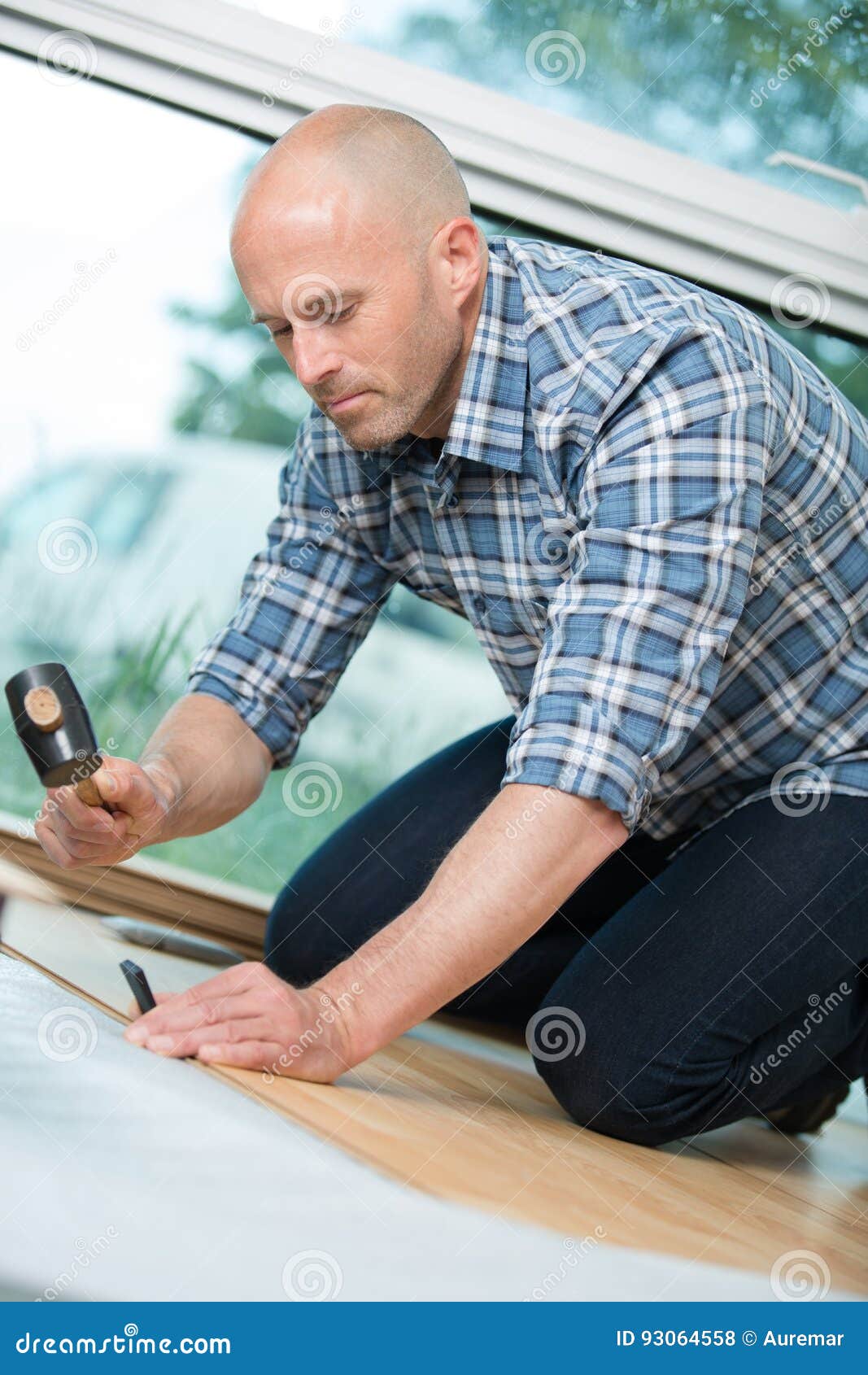Mand doing diy at home stock photo. Image of self, people - 93064558