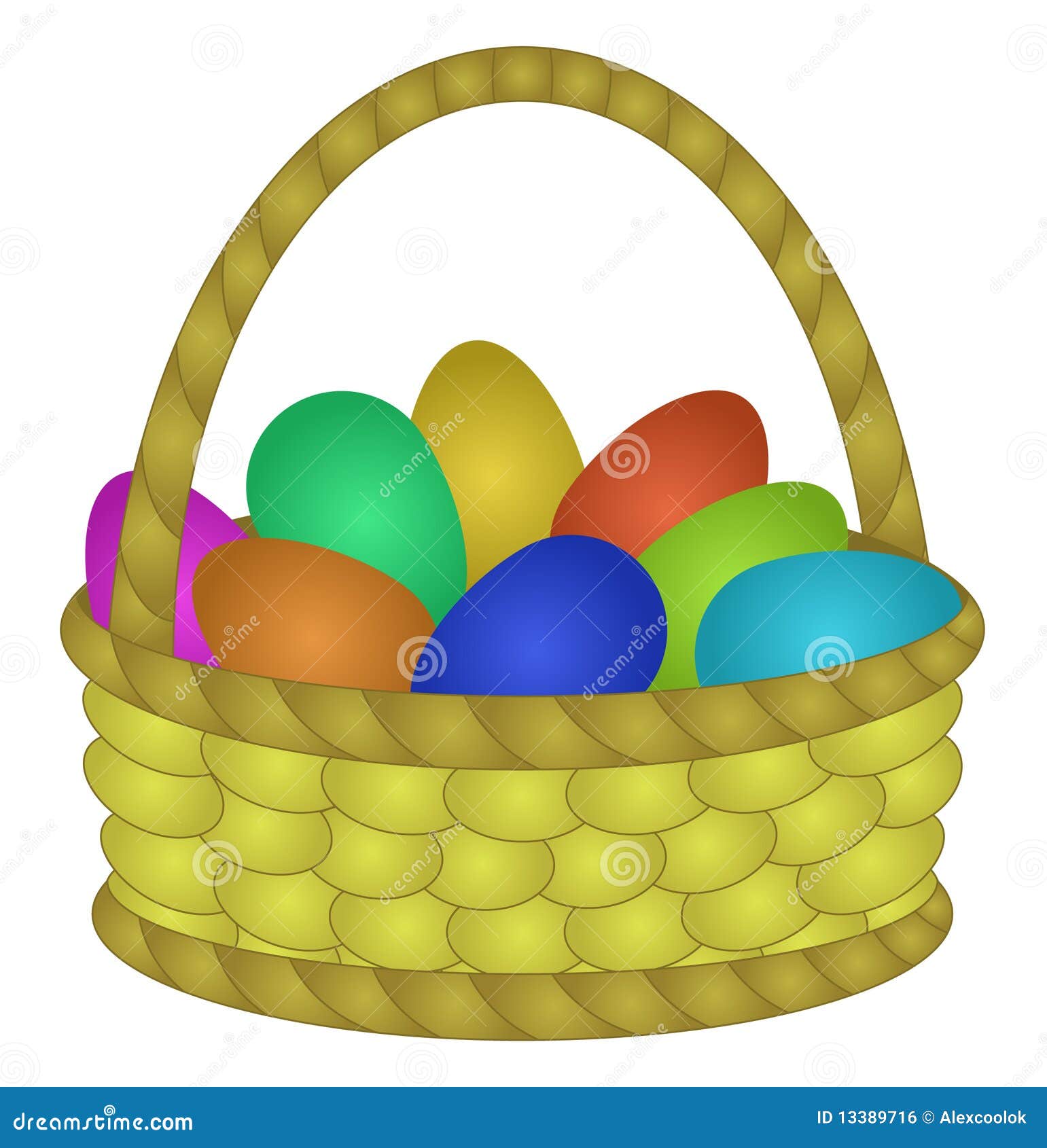 Mand met Paaseieren vector illustratie. Illustration of allen - 13389716
