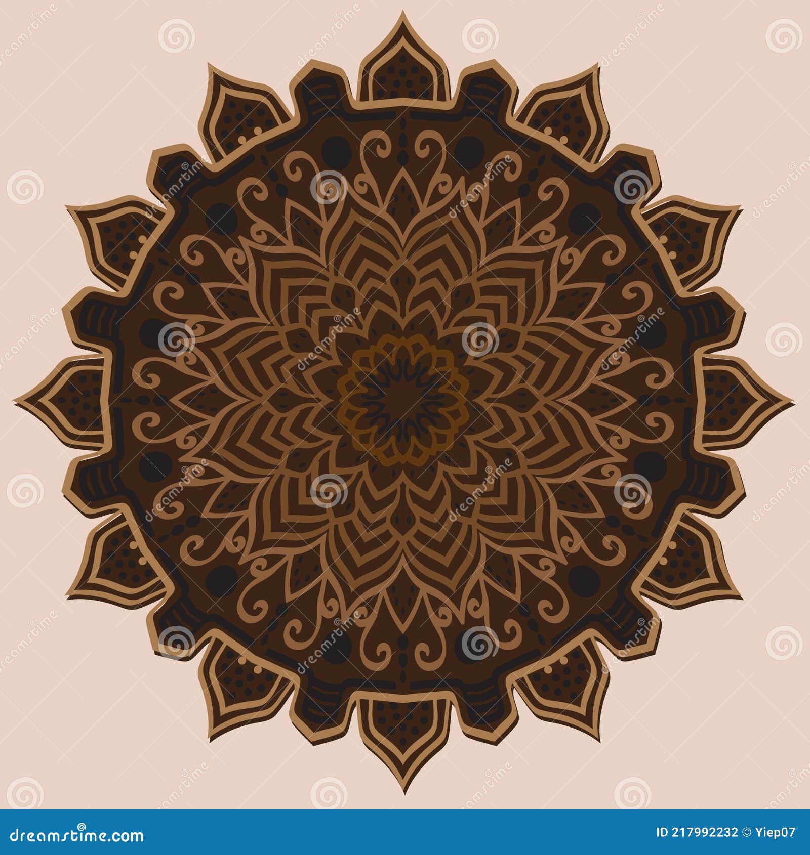 Mandala Art with High Resolution Stock Vector - Illustration of flower ...