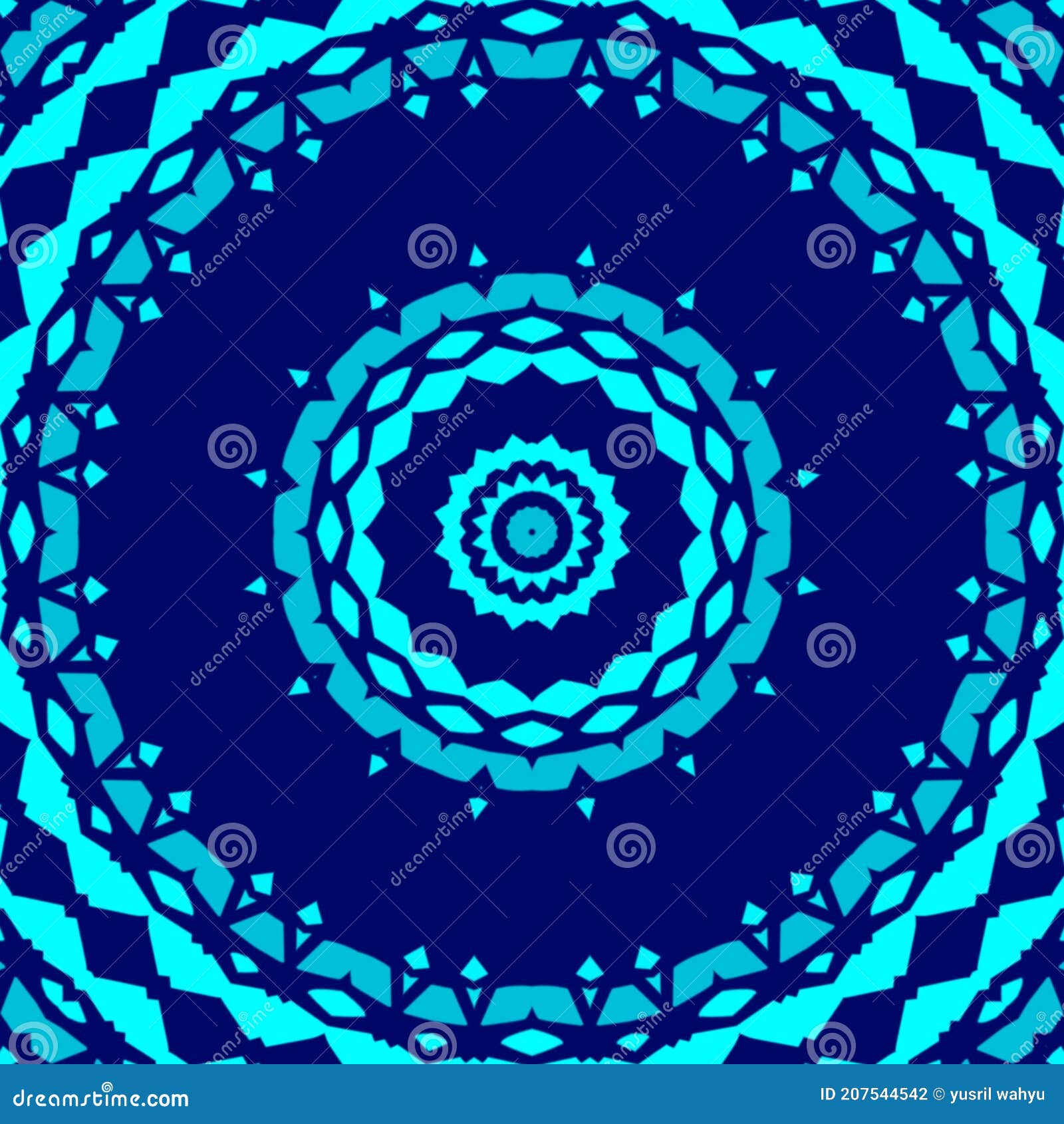 Mandala Art with Modern Design Stock Illustration - Illustration of ...