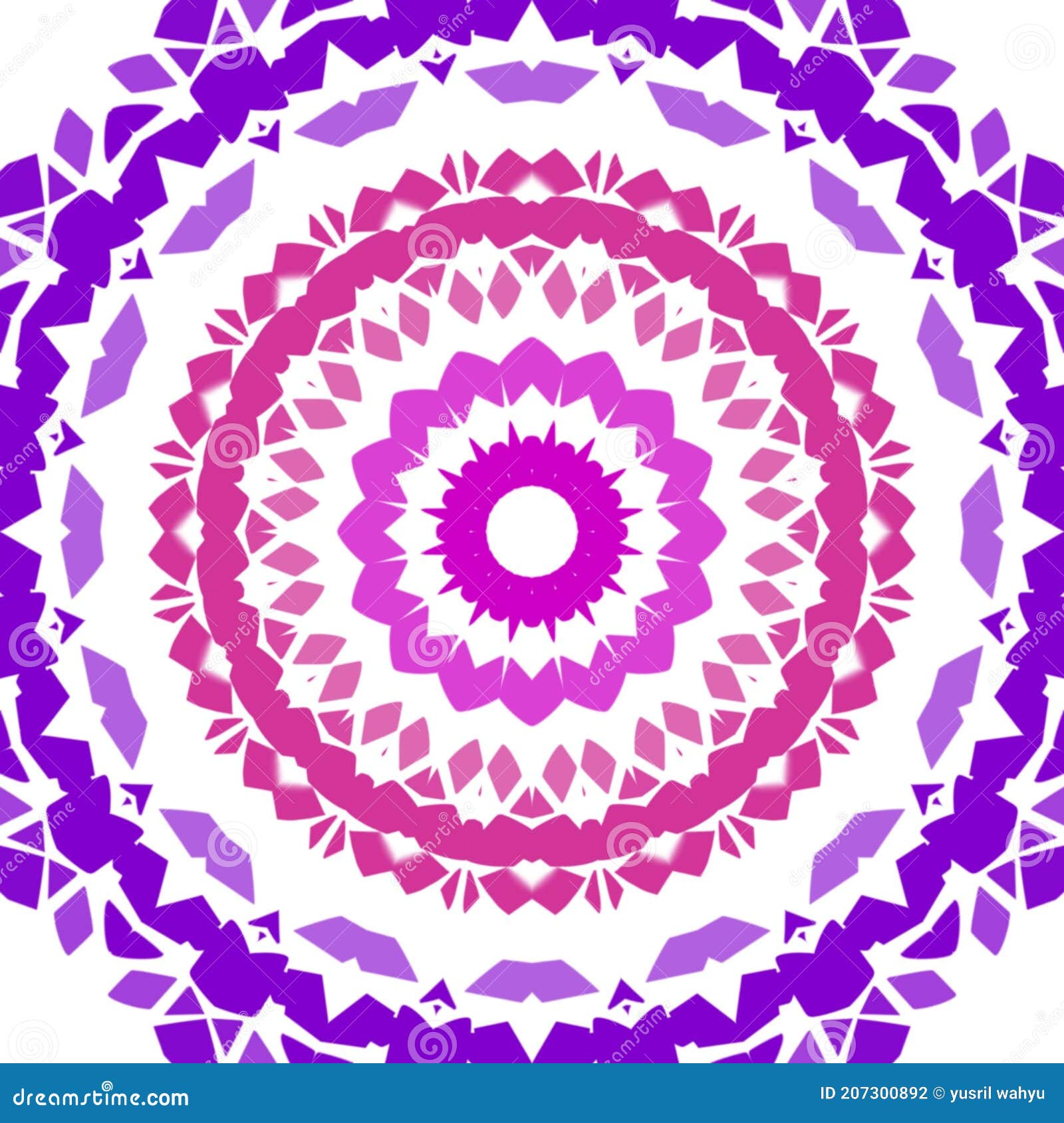 Mandala Art with Modern Design Stock Illustration - Illustration of ...