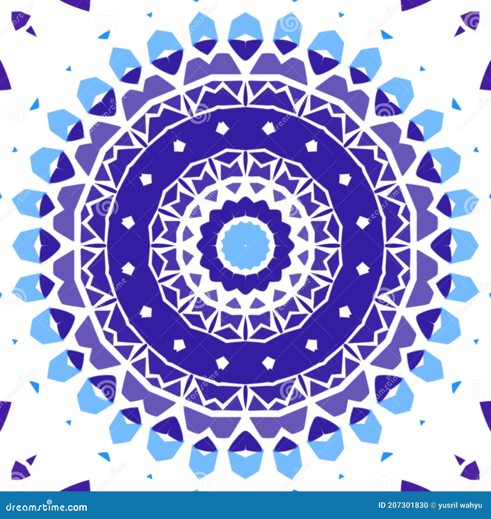 Mandala Art with Modern Design Stock Illustration - Illustration of ...