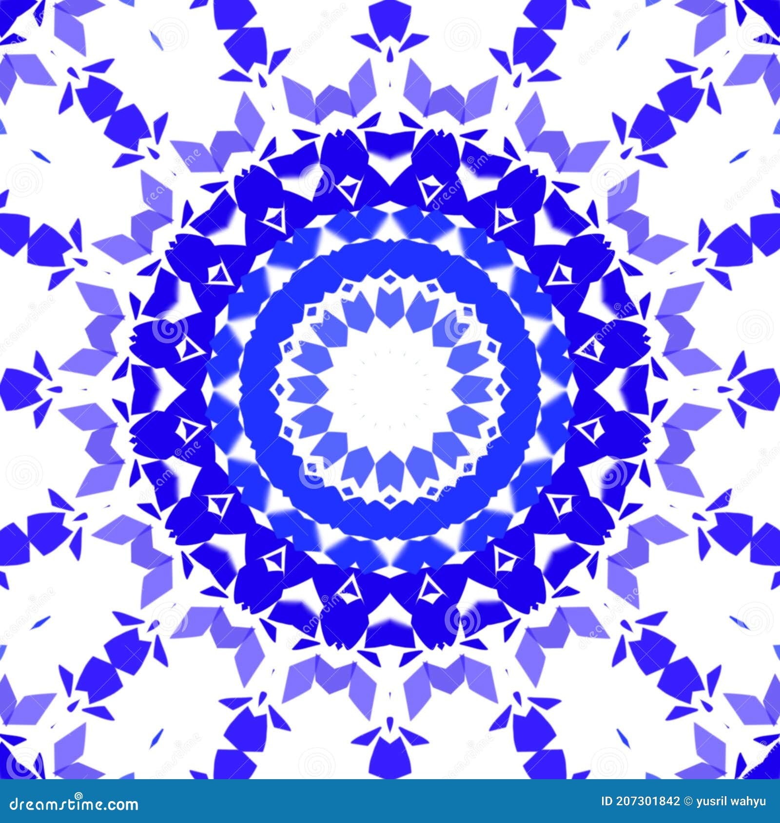 Mandala Art with Modern Design Stock Illustration - Illustration of ...