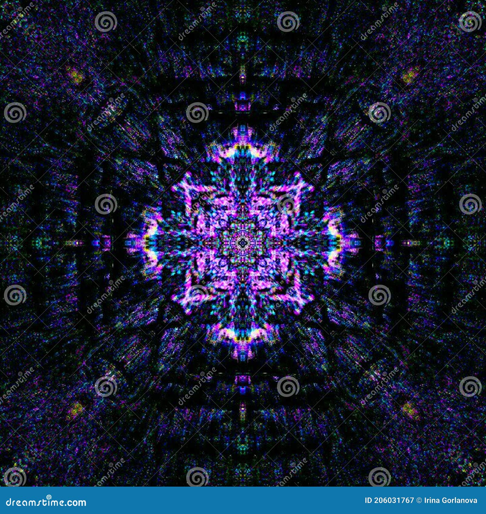 Mandala of awakening stock illustration. Illustration of istok - 206031767