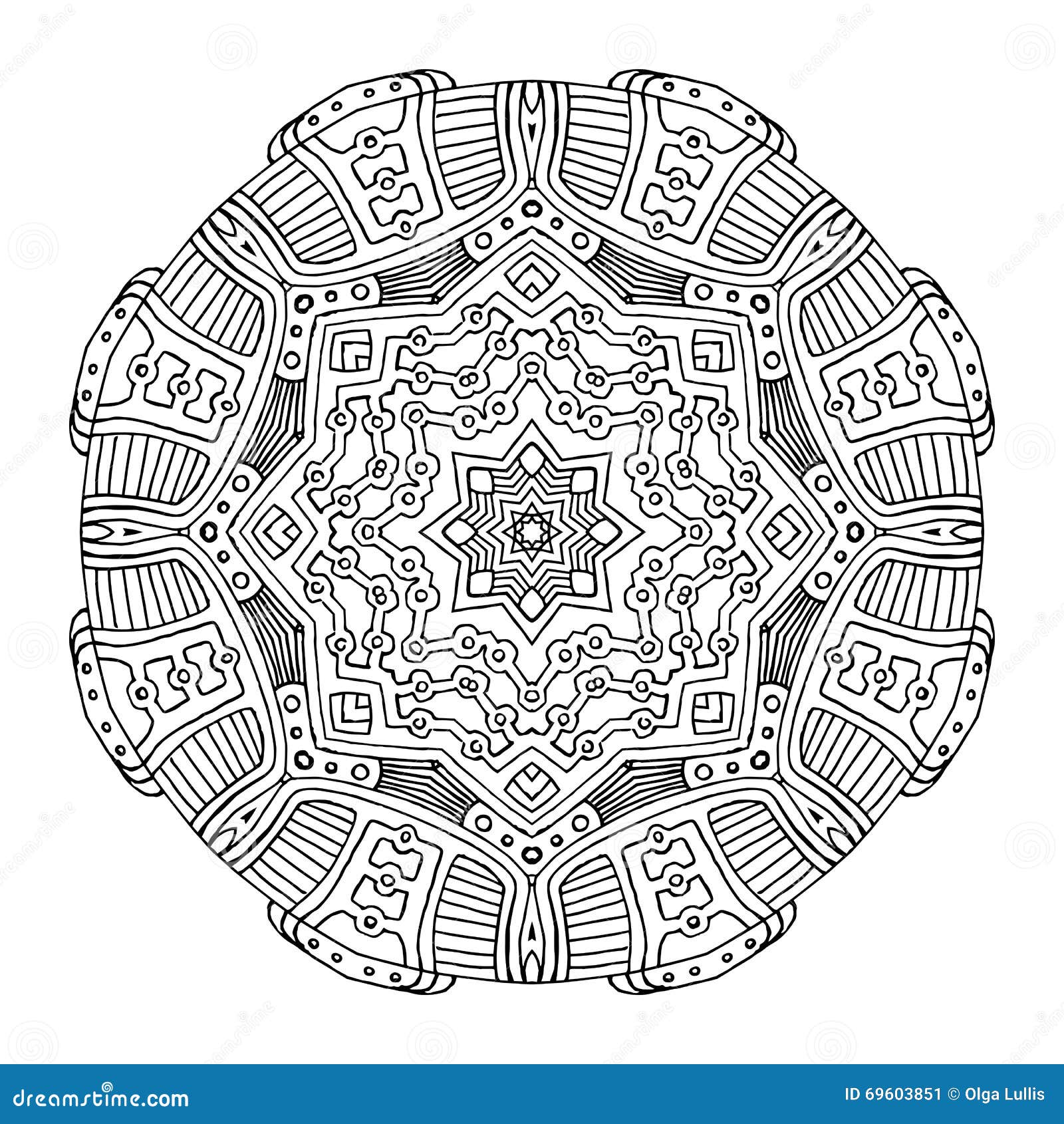 Mandala azteca de la rana ilustración del vector. Ilustración de ...