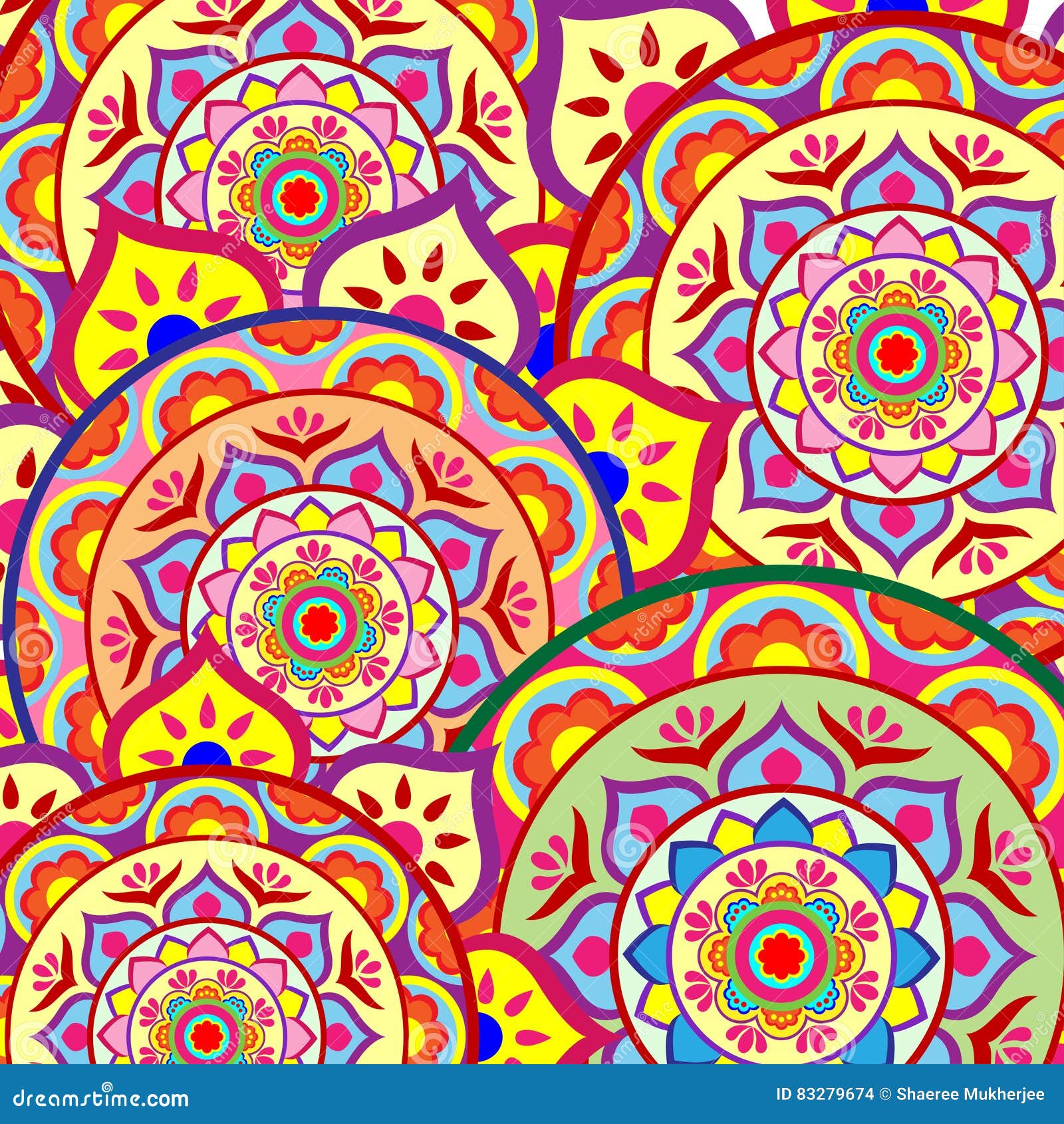Mandala Background Wallpaper Pattern Stock Illustration - Illustration ...