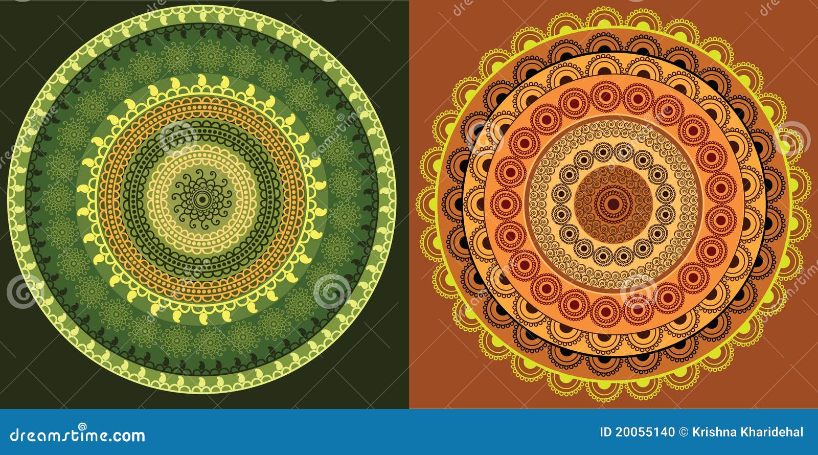 Mandala Banner stock illustration. Illustration of silk - 20055140