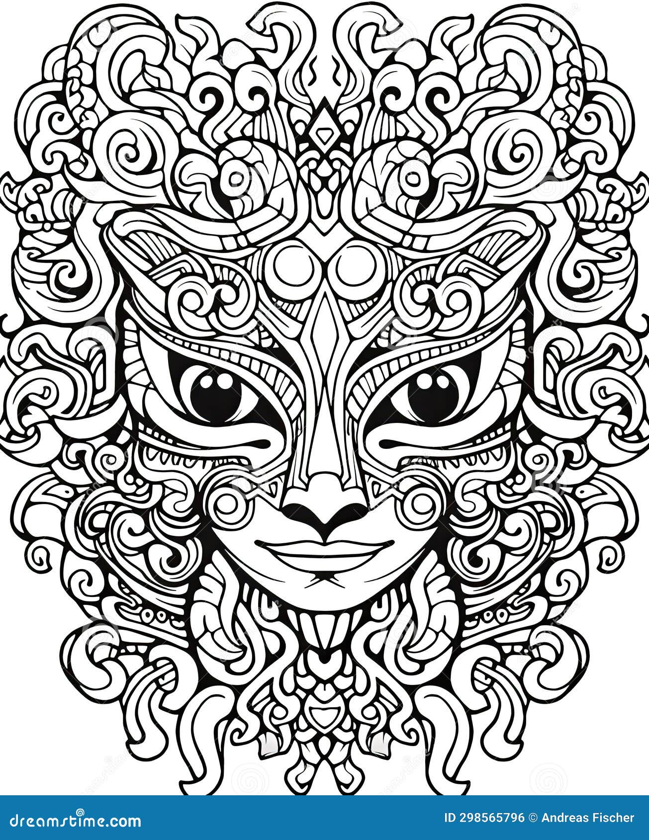 Coloring Mask Royalty-Free Illustration | CartoonDealer.com #84256149