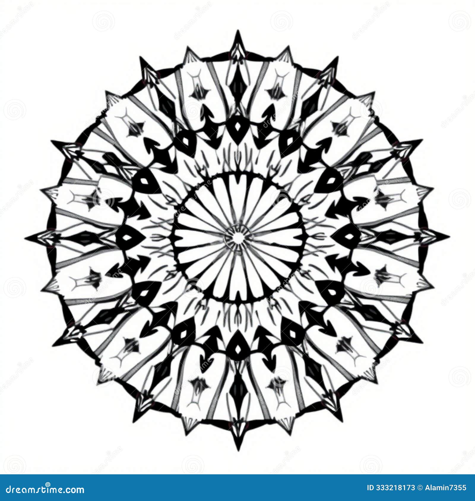 A Mandala Collection of Geometric Harmony and Unique Design Stock ...