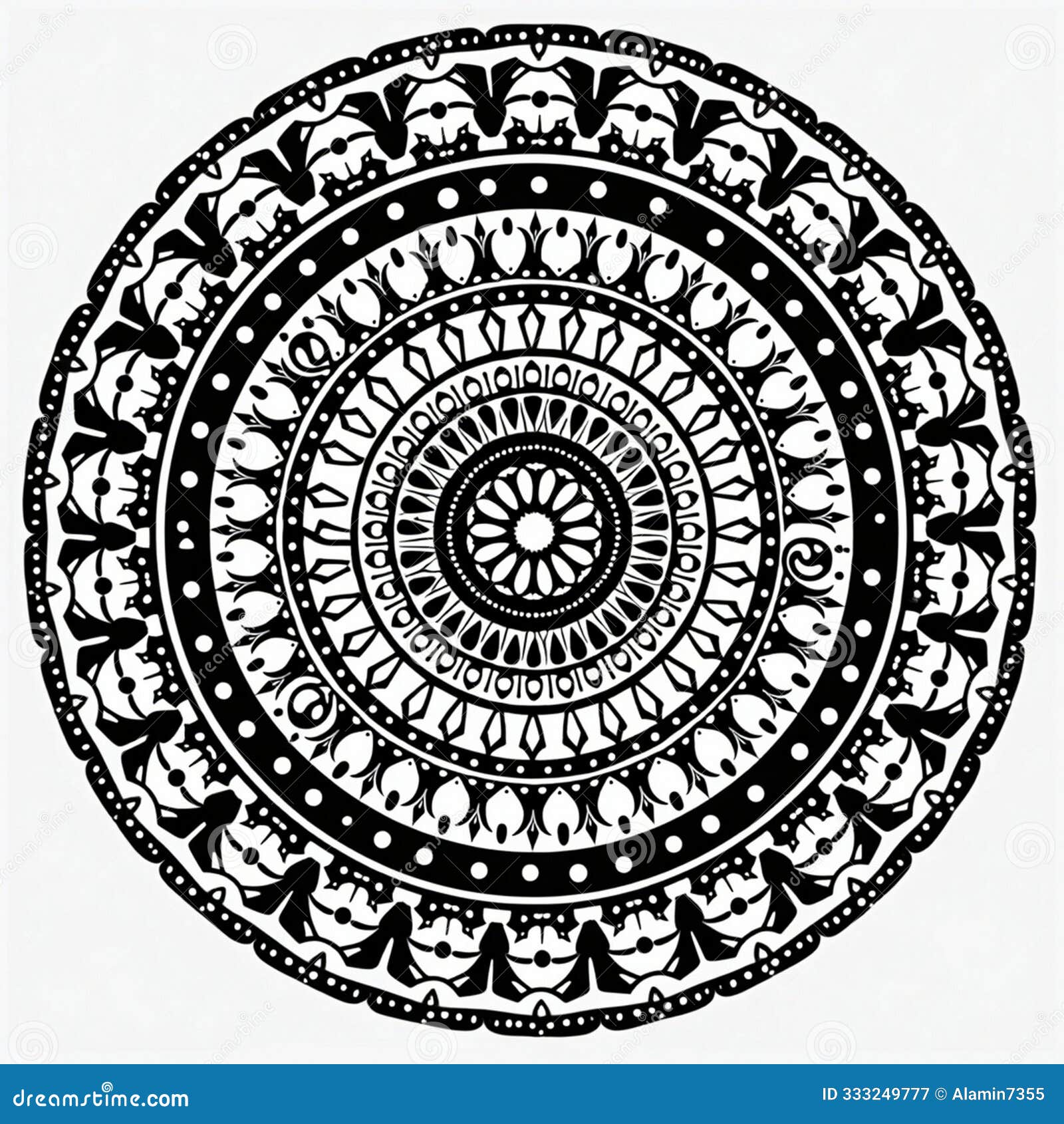 A Mandala Collection Of Geometric Harmony And Unique Design Royalty ...