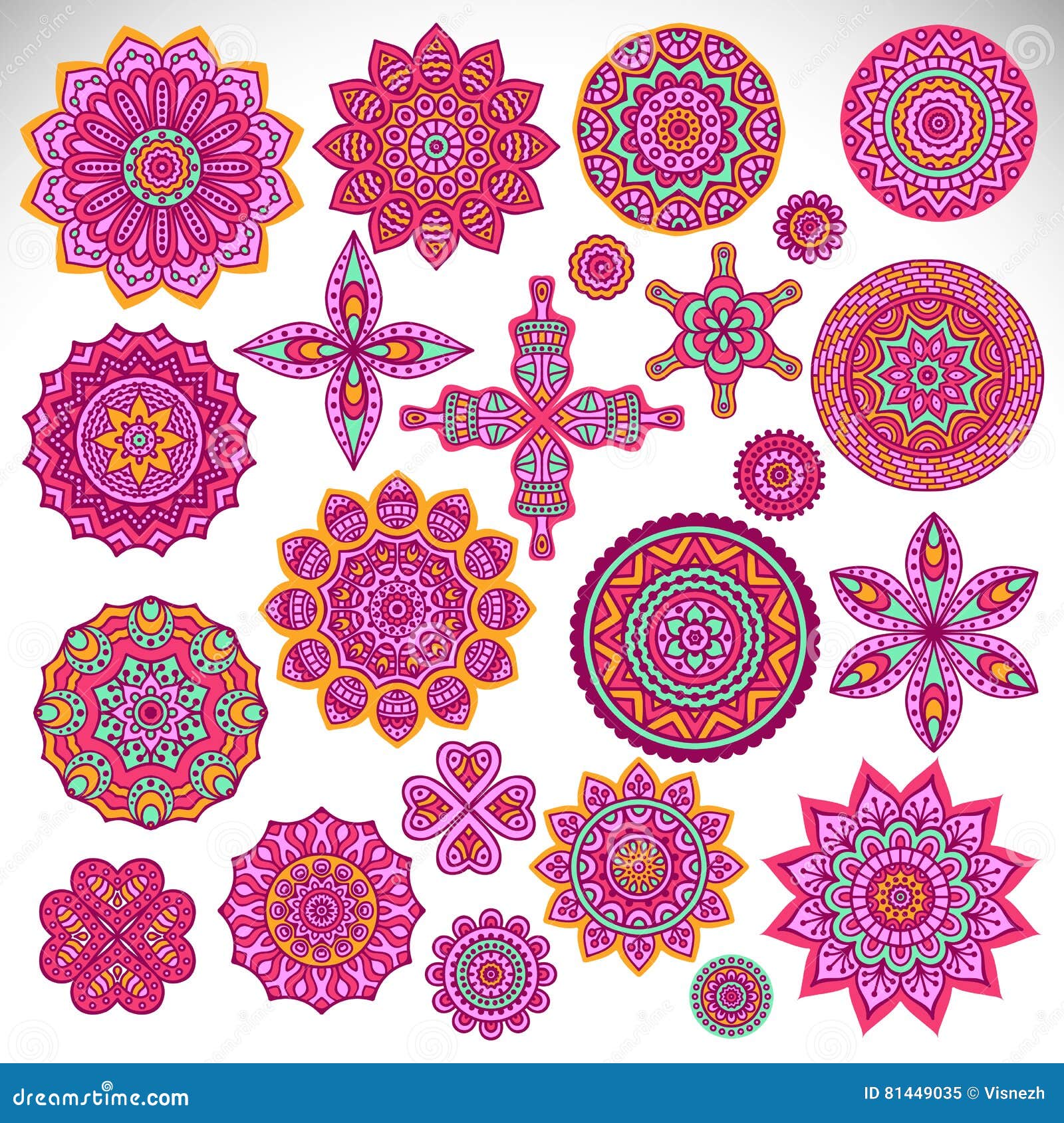 Mandala D'Indien De Vecteur Illustration de Vecteur - Illustration du ...