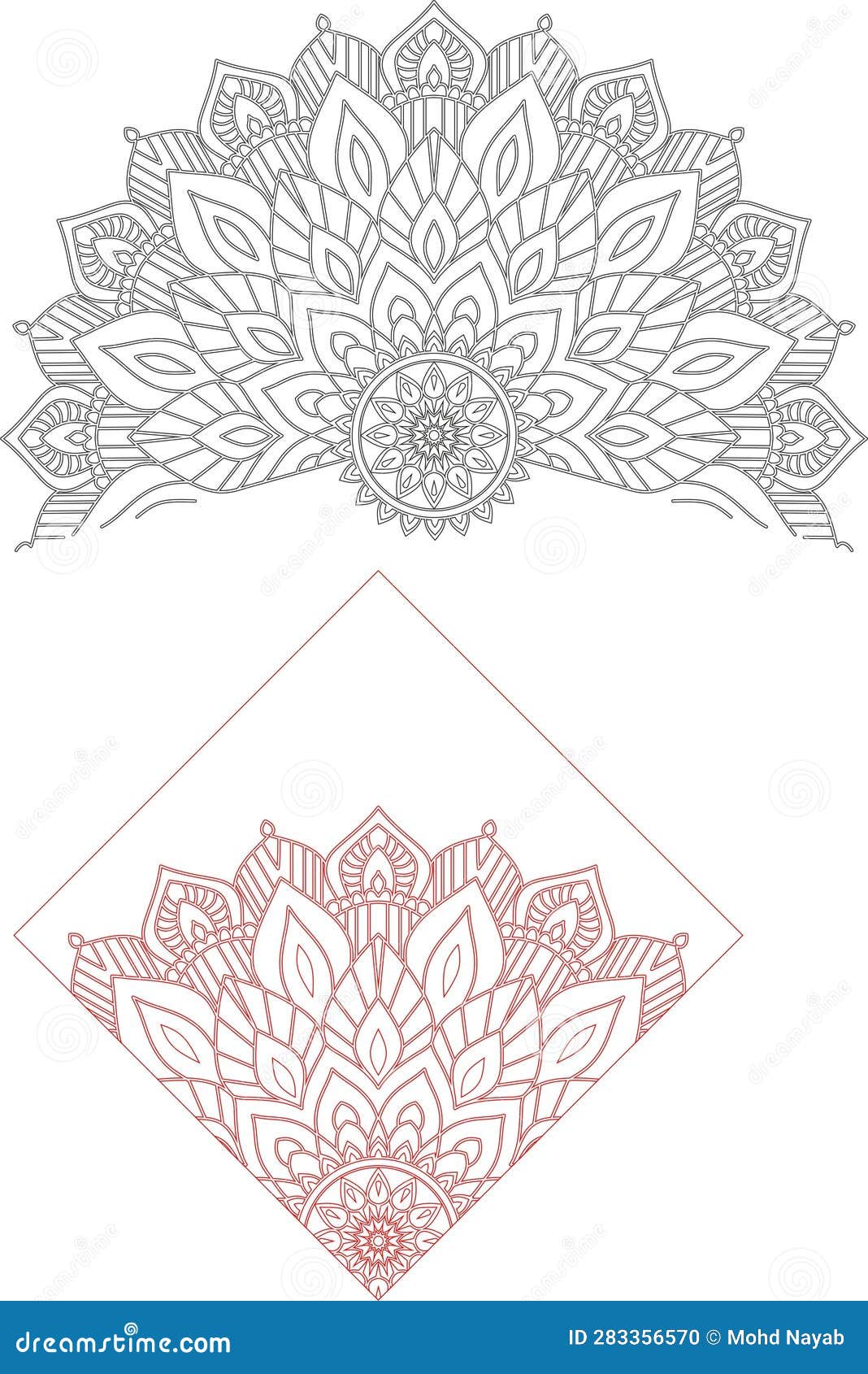 Mandala Sandblasting Glass Design Pattern Vectors | CartoonDealer.com ...
