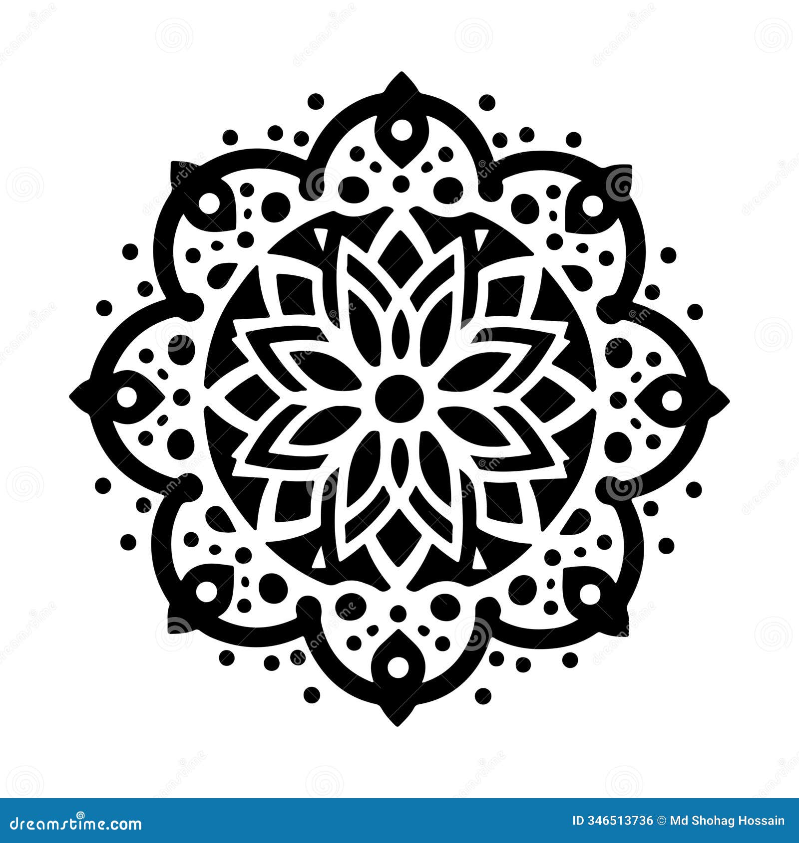 Abstract Mandala Designs, Mandala Painting Ideas Stock Illustration ...