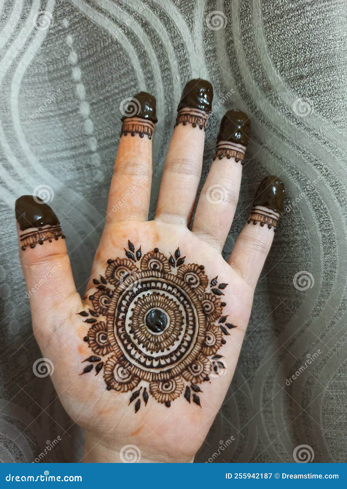 Mandala design stock image. Image of simple, fingers - 255942187