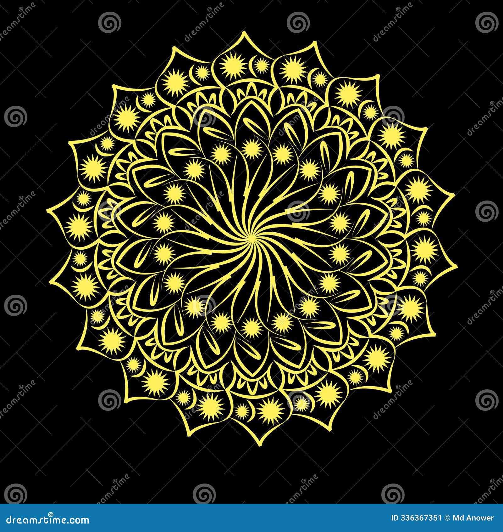 Mandala Design Vector Art Illustrator Eps Stock Illustration ...