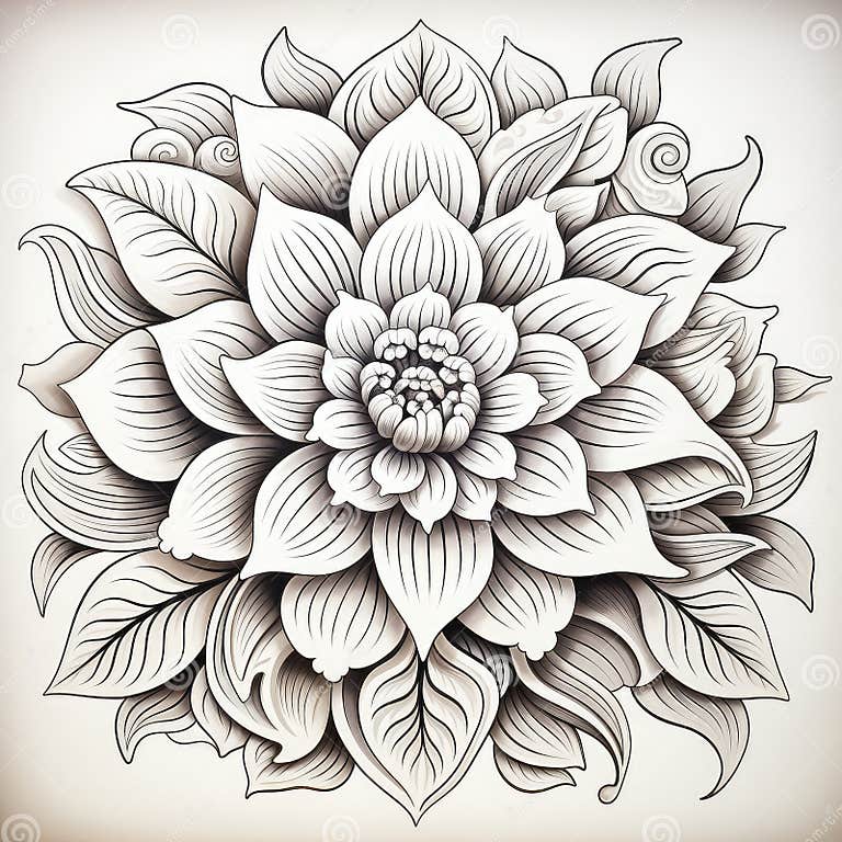 Mandala Design on White Isolated Background. Boho Mandala. Mandala with ...