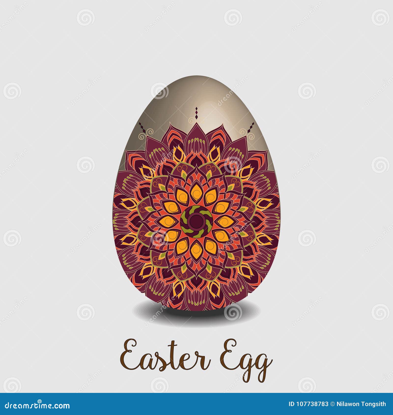Mandala Easter Egg Collection. Stock Vector - Illustration of holiday ...