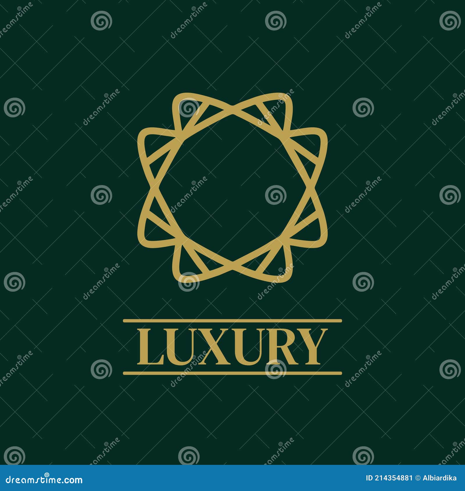 Mandala Geometric Ornament Logo Elegant Premium Vector Design Stock Vector - Illustration of ...
