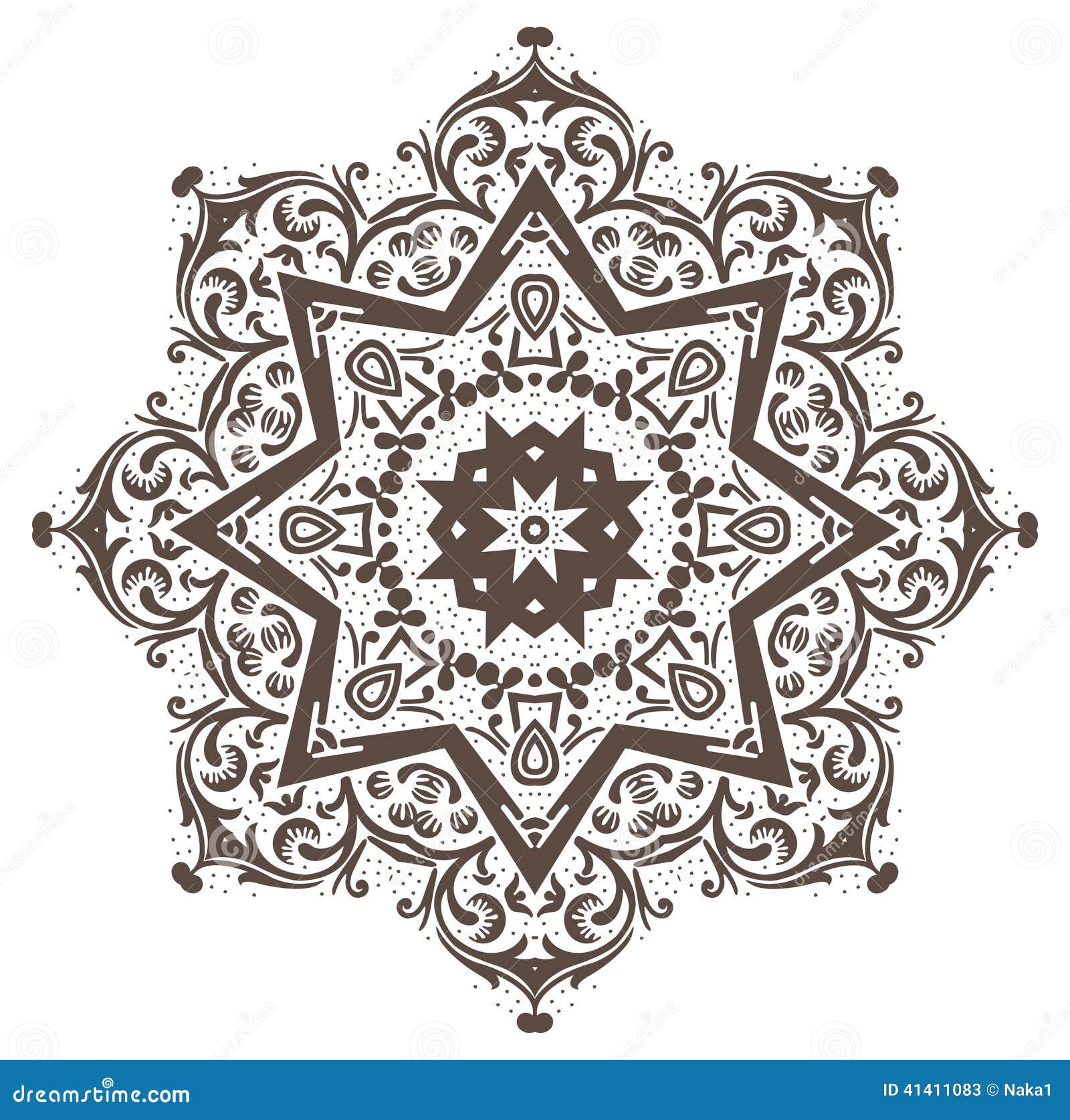 Mandala Henna stock illustration. Illustration of artwork - 41411083
