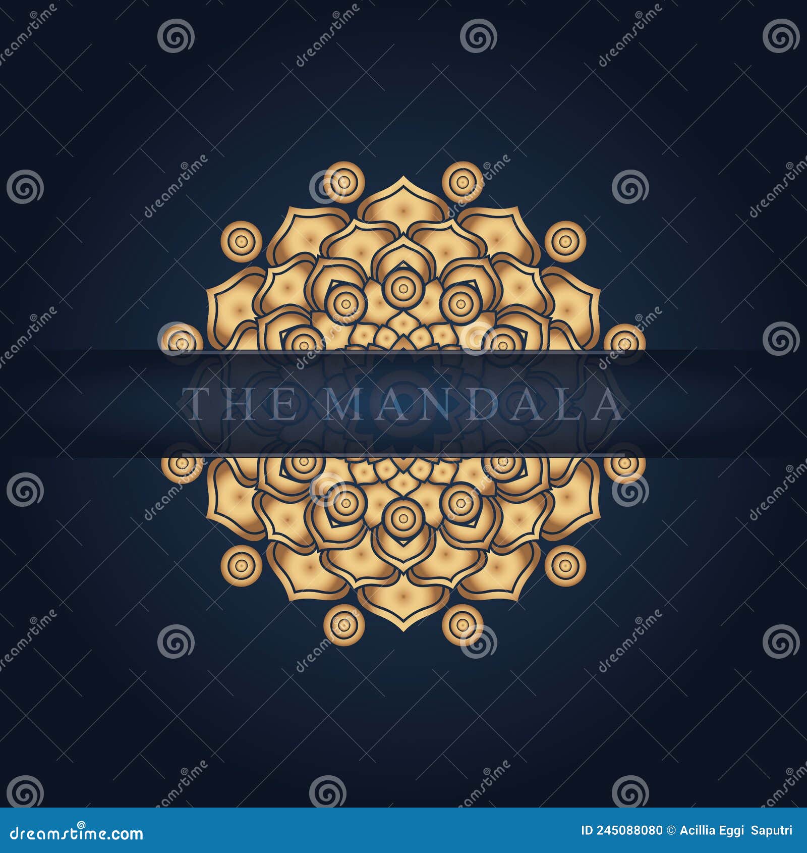 Mandala Icon and Symbol Logo Stock Illustration - Illustration of yoga ...