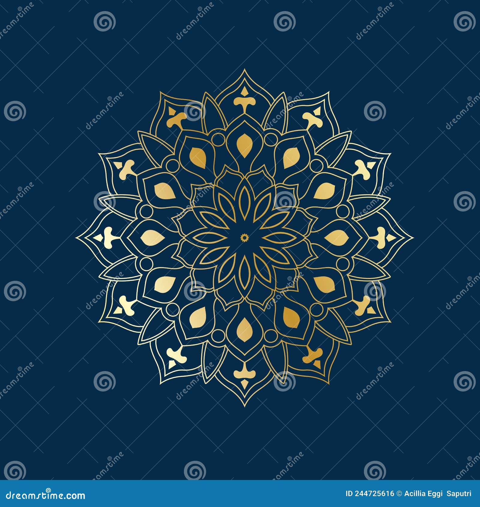 Mandala Icon and Symbol Logo Stock Illustration - Illustration of ...