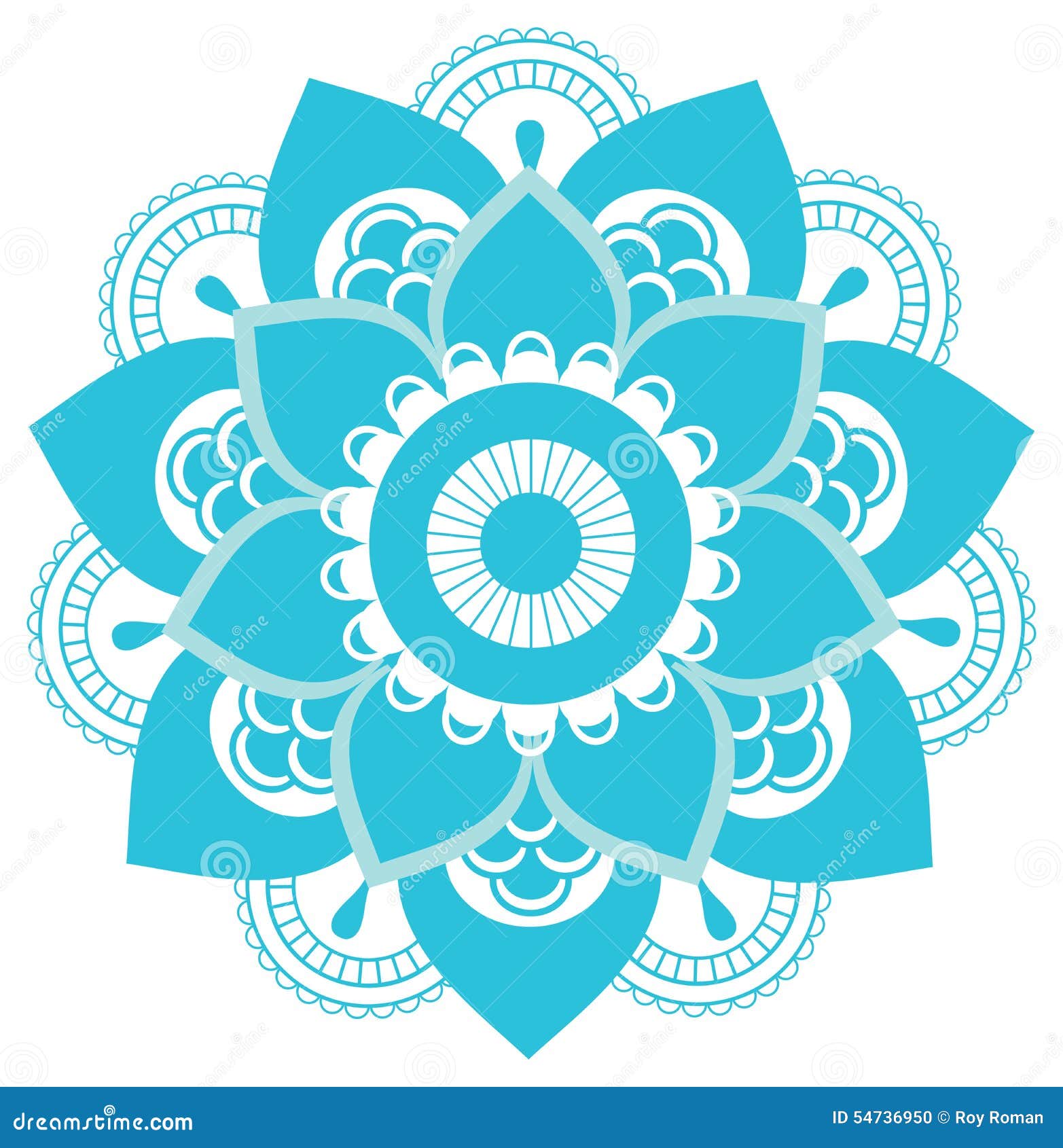 Mandala Cartoon Vector | CartoonDealer.com #55640243