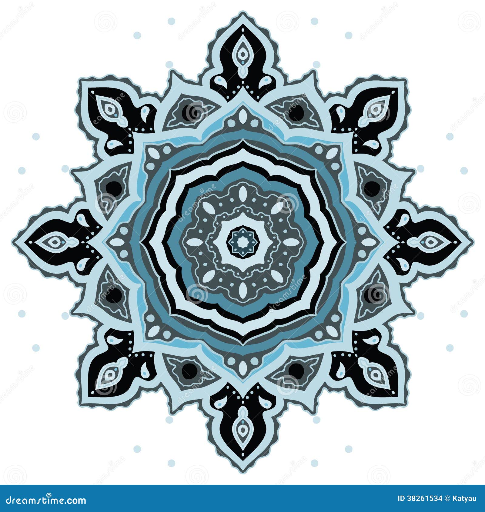Mandala. Indian Decorative Pattern Stock Illustration - Illustration of ...