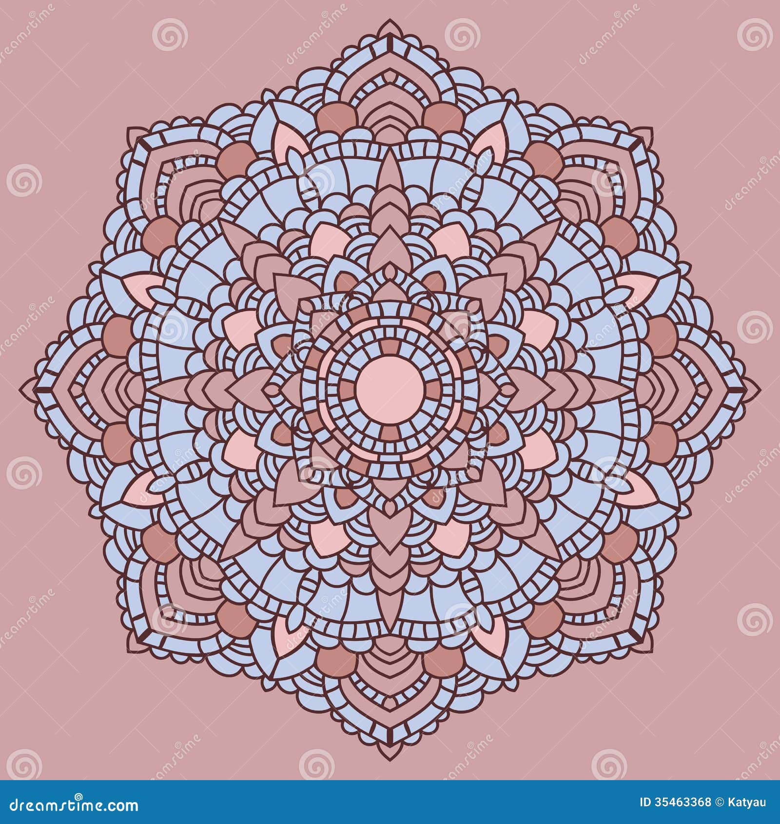 Mandala Art . Indian Ethnic Patterns Background Vector Illustration ...