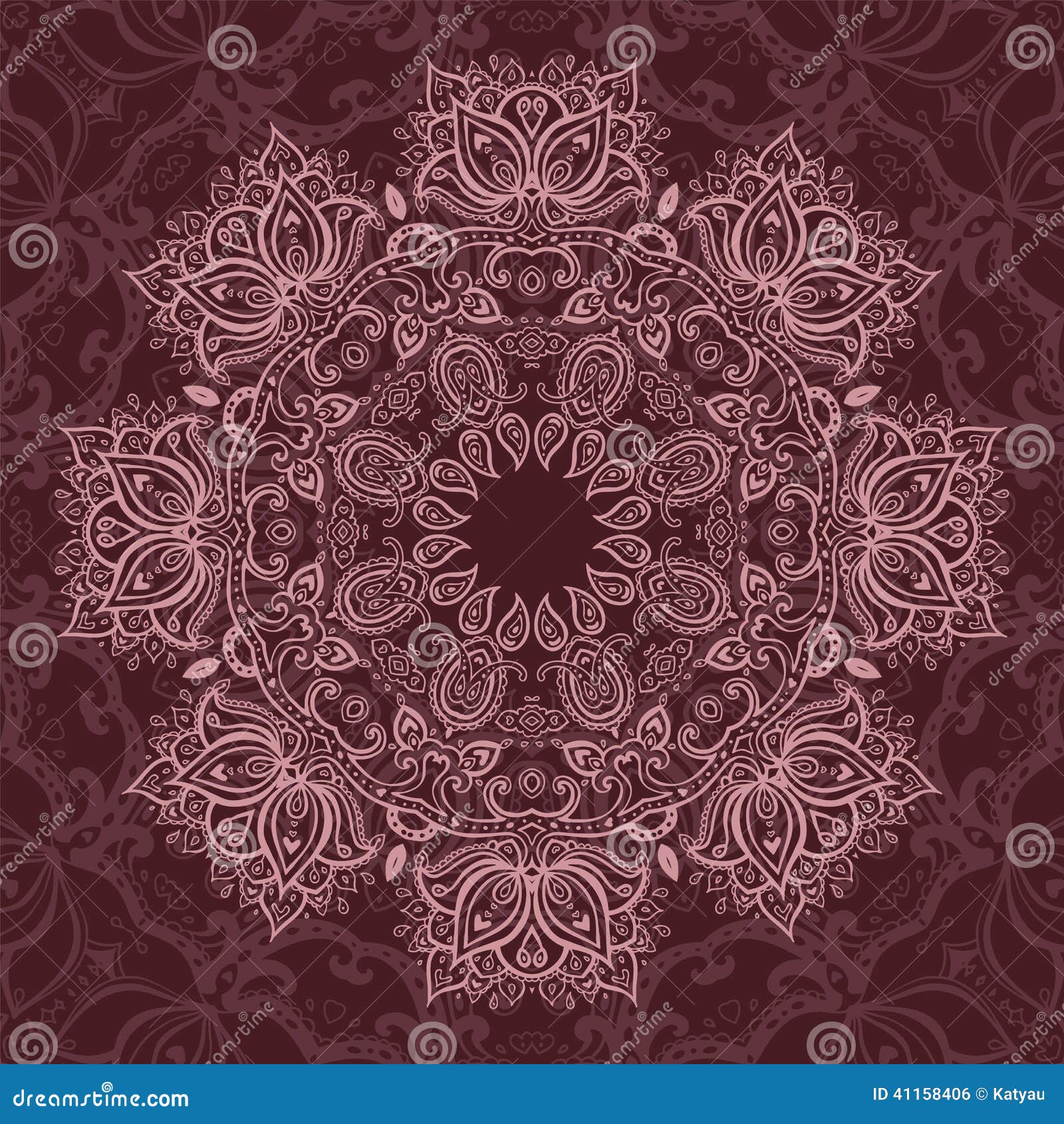 Mandala. Indian Decorative Pattern Stock Vector - Illustration of ...
