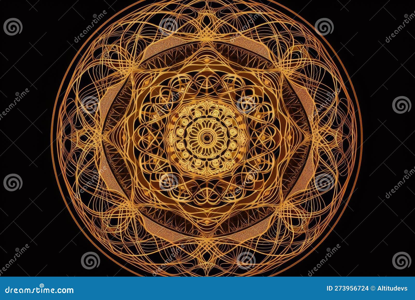 Mandala of Interconnected Sacred Geometry Shapes and Patterns Stock ...