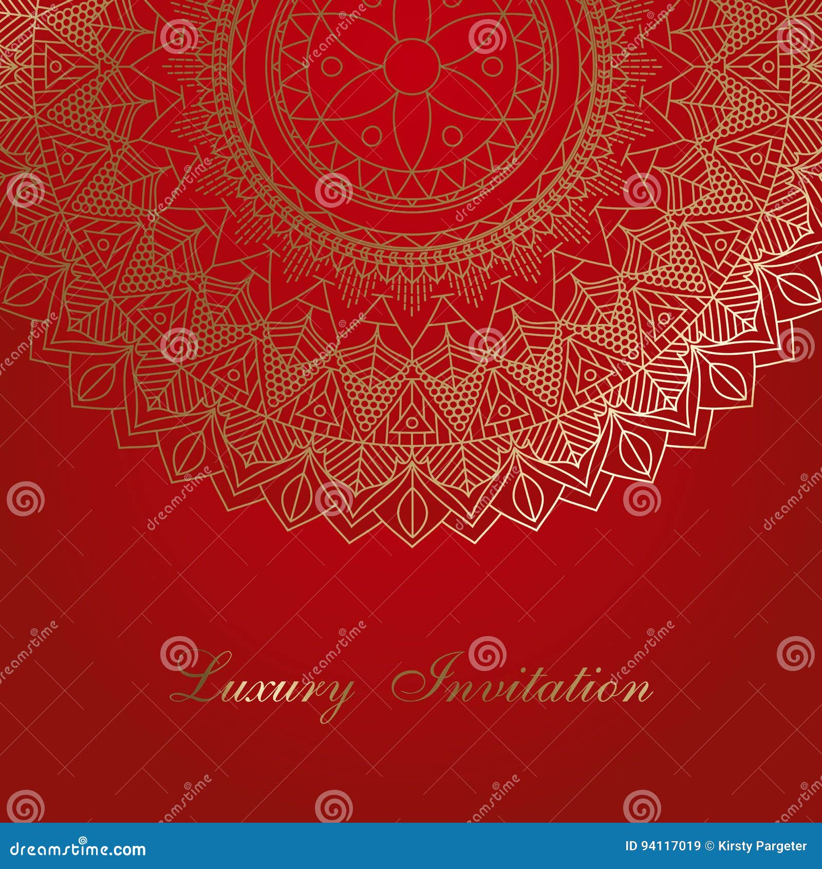 Mandala Invitation Background Stock Vector - Illustration of tribal ...