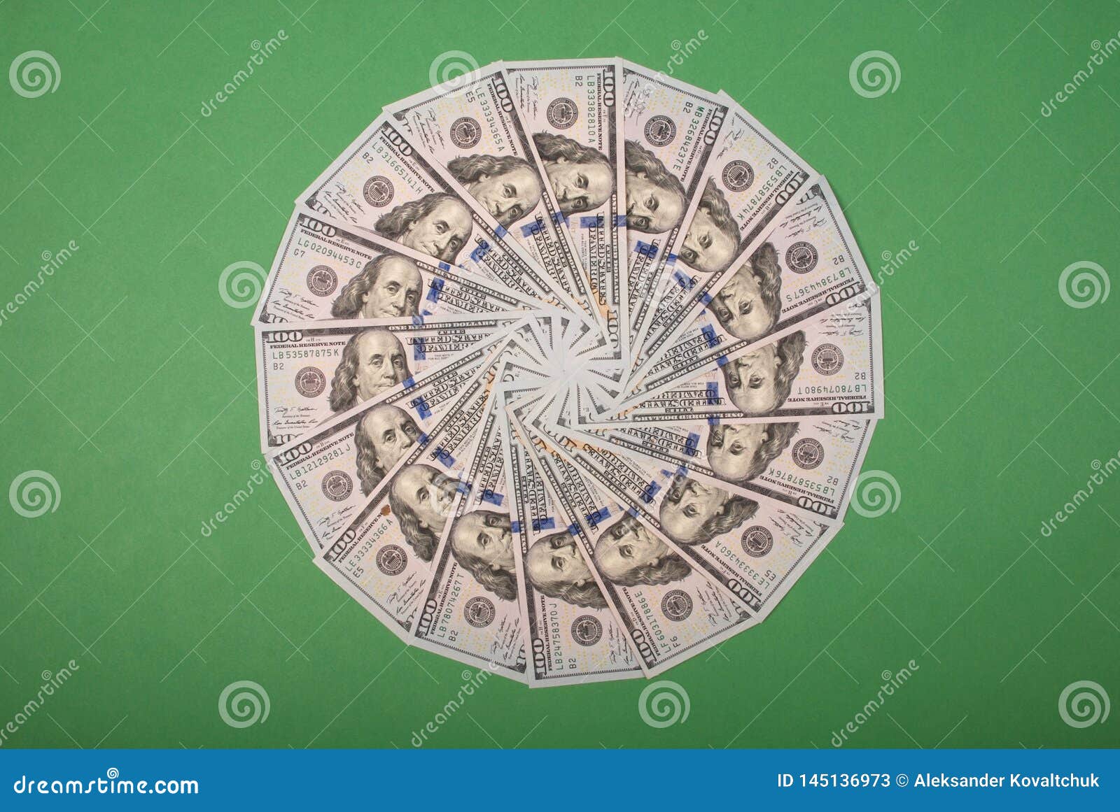 Mandala Kaleidoscope from Money. Abstract Money Background Raster ...