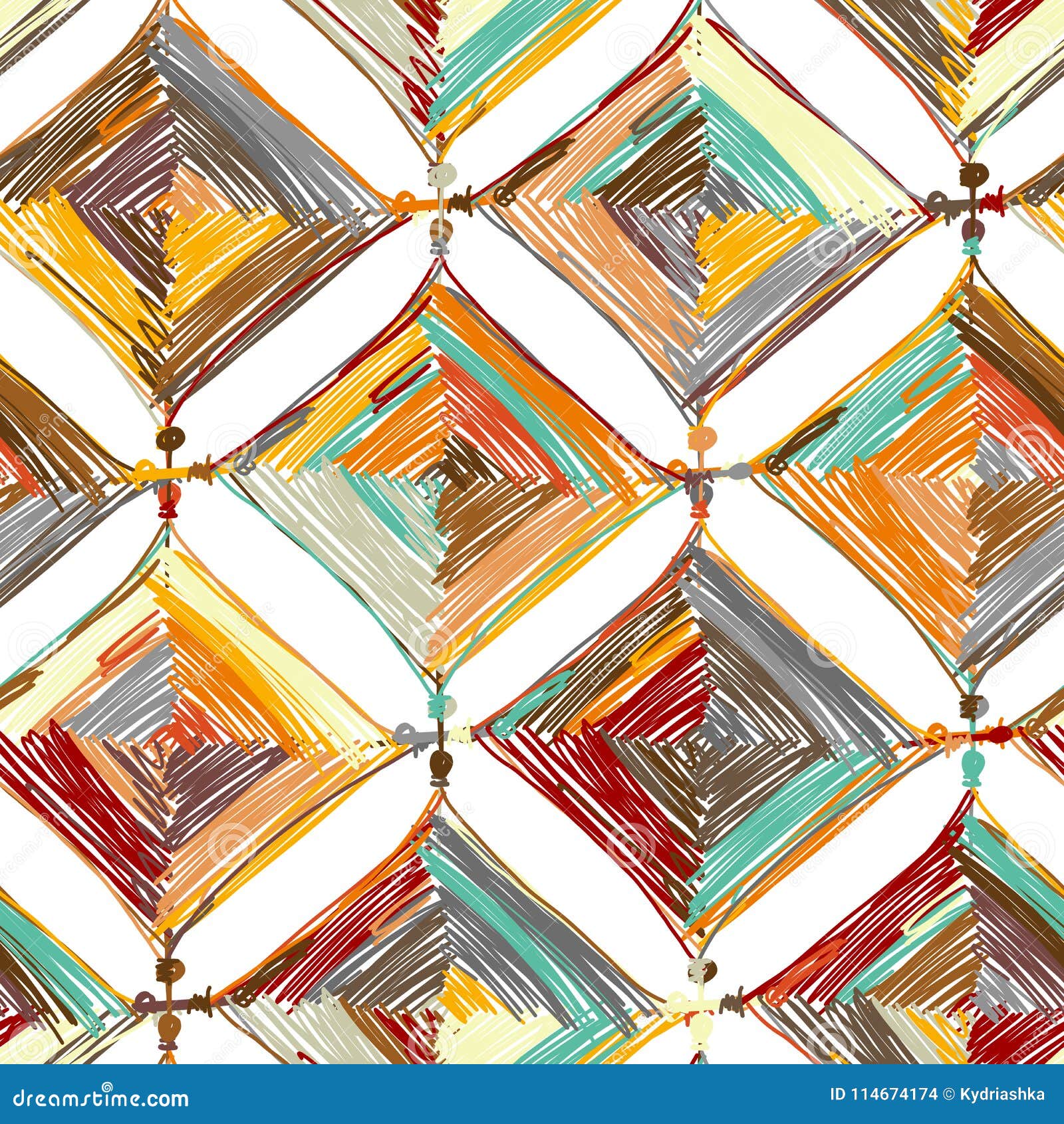 Mandala Knitting, Seamless Pattern for Your Design Stock Vector ...