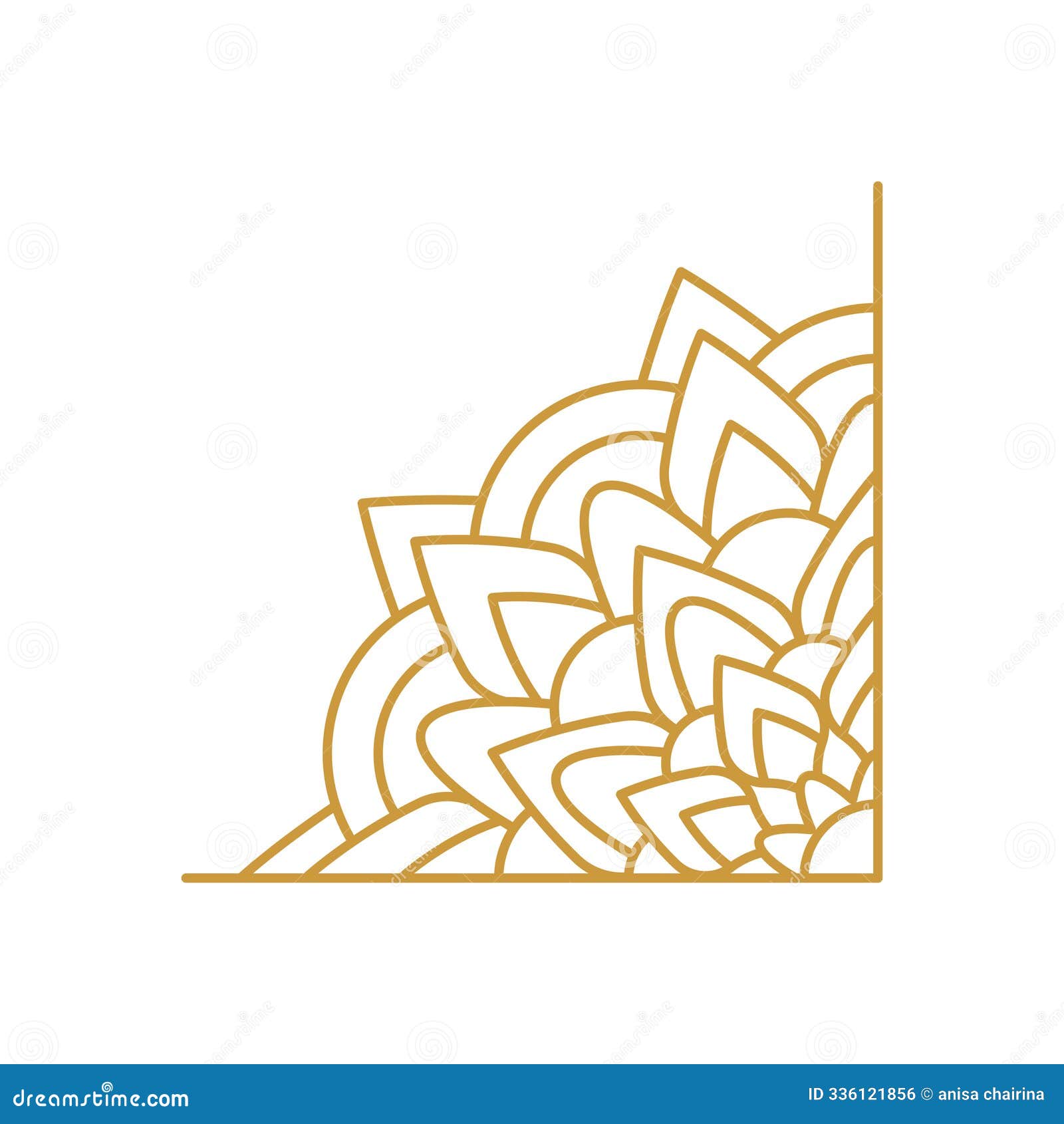 Mandala Line Design Element Collection Stock Vector - Illustration of ...