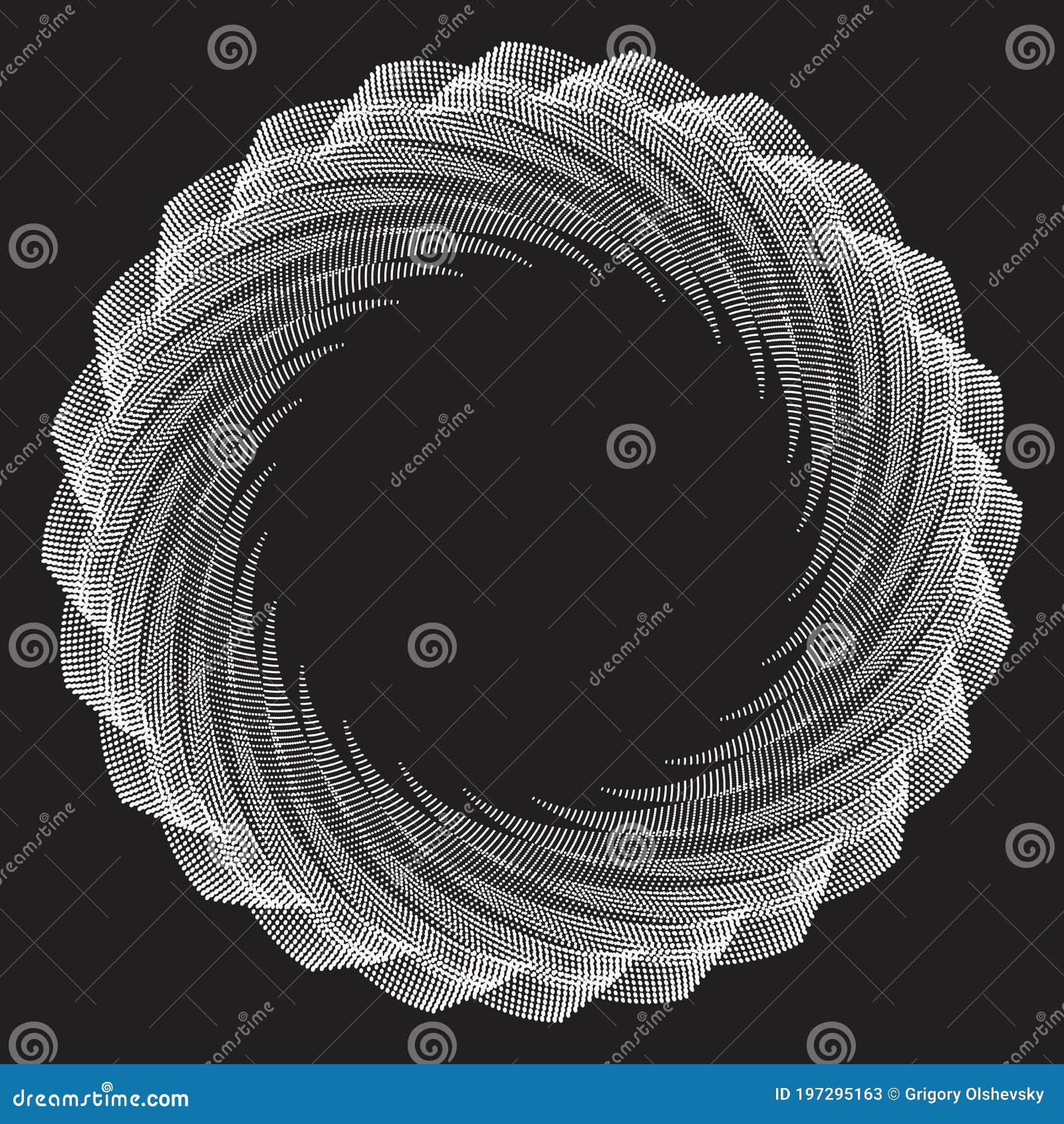 Mandala. Linear Vector Spiral Pattern or Texture Stock Vector ...